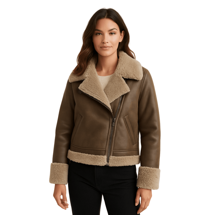 Women’s Faux-Shearling Aviator Jacket – Magasins Hart | Hart Stores