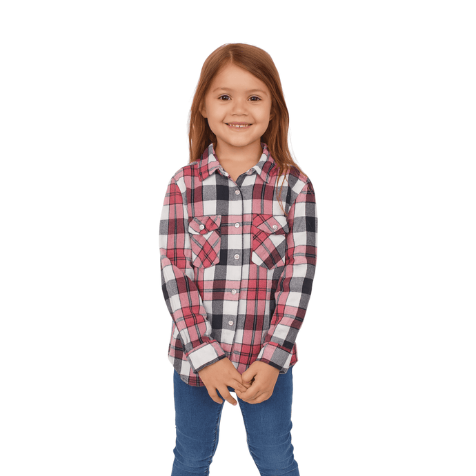 Girls’ Plaid Flannel Shirt 2 to 6 – Magasins Hart | Hart Stores